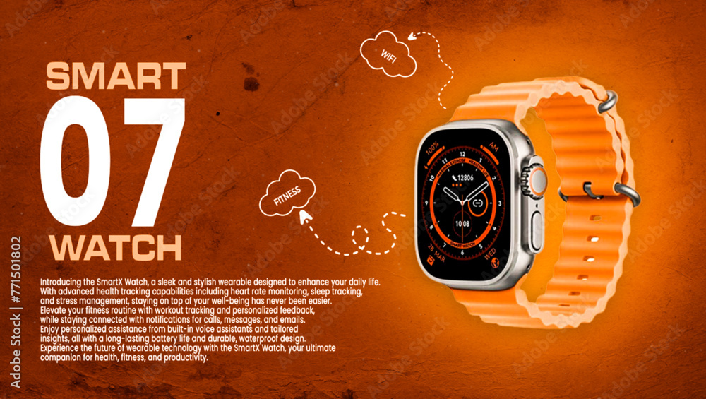 Smartwatch Banner Design, product banner, smartwatch poster design ...