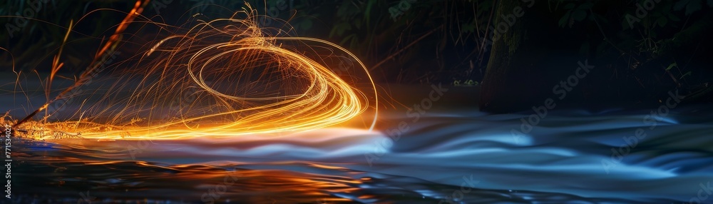 Light painting photography, capturing the movement of light in long ...
