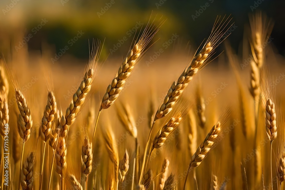 Make a picture that depicts the life cycle of wheat, from sowing seeds ...