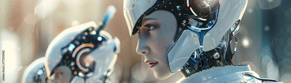 AI robots in collaboration. Future of problem-solving and adaptability in dynamic environments ...