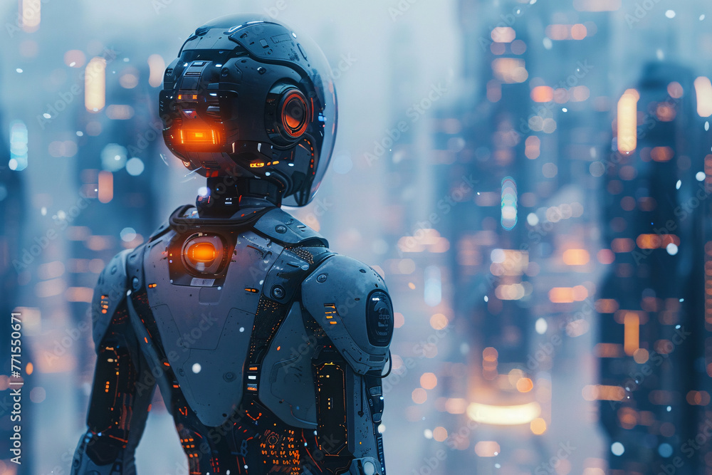 Futuristic sovereign AI visualization. Glimpse into the governance of ...