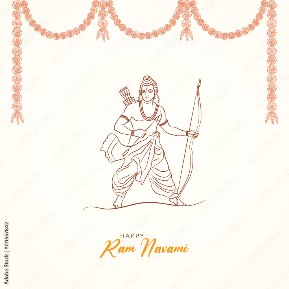 Ram Navami, poster, vector, Happy Ram Navami | Sri Rama Navami post ...