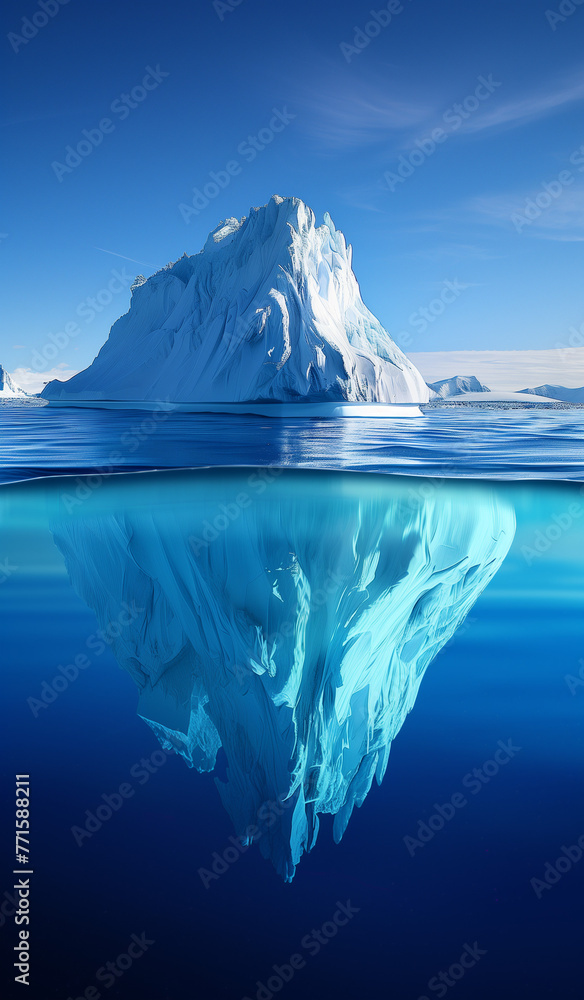 Iceberg Metaphor for Conscious and Subconscious Mind Concept Stock ...