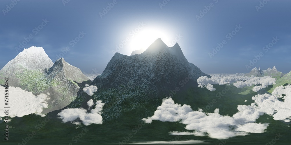 HDRI, environment map , Round panorama, spherical panorama, equidistant ...