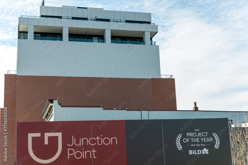 Junction Point Condo sales office located at Dundas Street West and Old ...