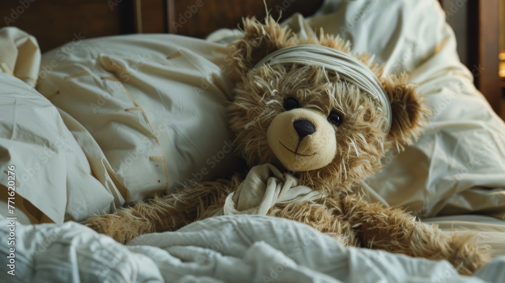 sick with a headache, seasonal influenza, allergic, high fever and ...