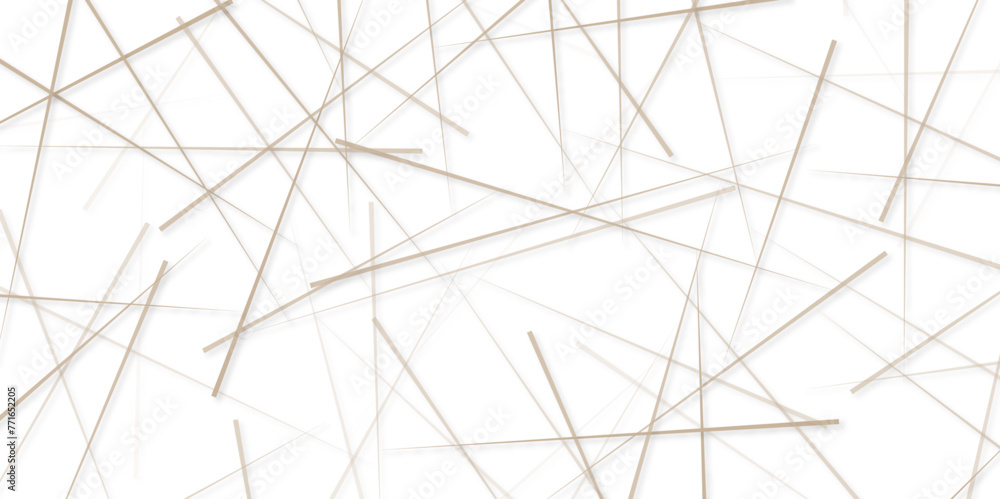 Abstract white background with an chaotic brown lines. Pattern for ...
