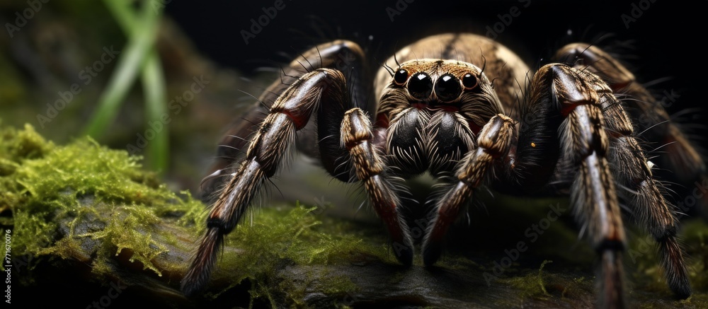 Stockfoto A close up of an Arachnid, specifically a spider from the ...