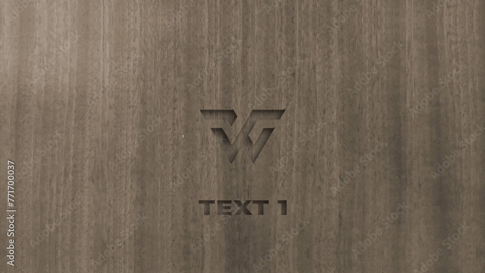 Wood Texture 3D Logo Reveal Stock Template | Adobe Stock
