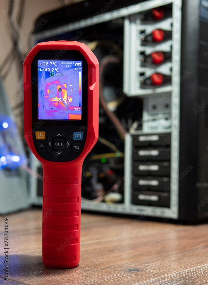 Thermal Image control. Thermal scan (Thermal imaging camera) scan to ...