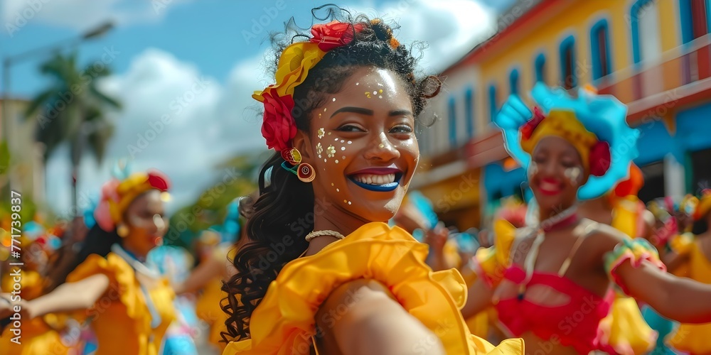 Vibrant dancers at Barranquilla Carnival one of the worlds largest and ...