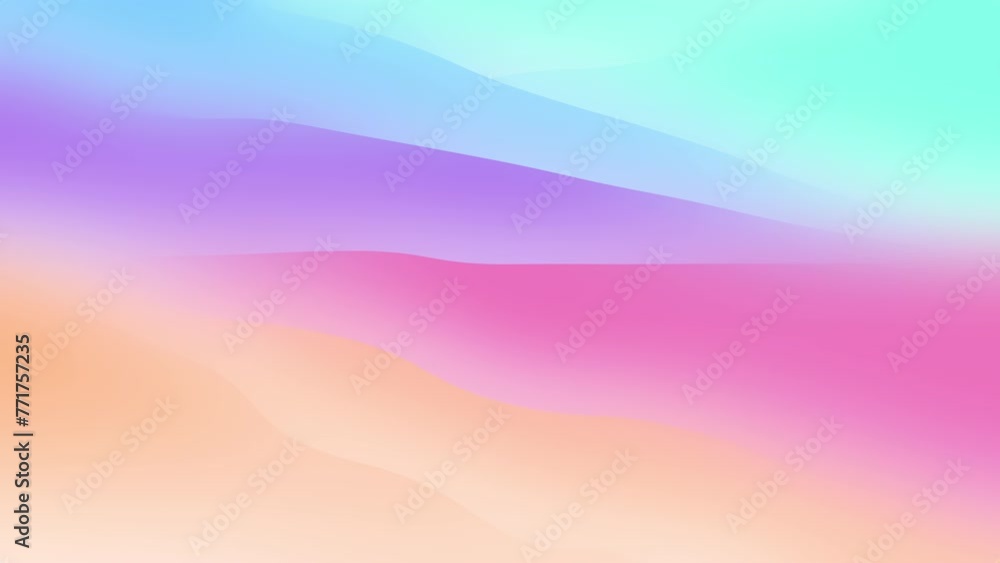Live wallpaper animation from wavy shapes filled colorful gradient, 4K ...