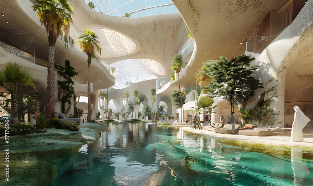 inside the line tabuk neom saudi arabia Stock Photo | Adobe Stock