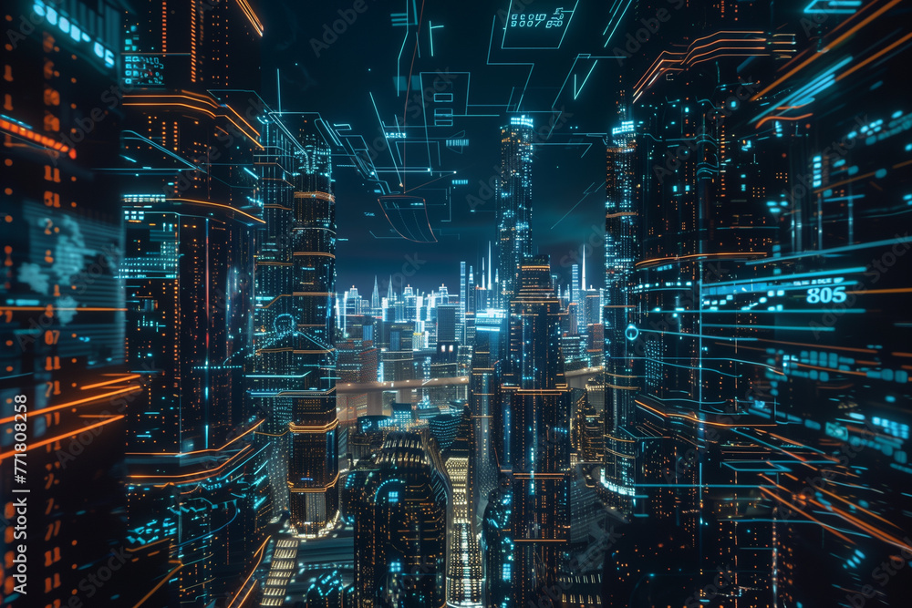 AI concept. Artificial intelligence machine learning concept ...