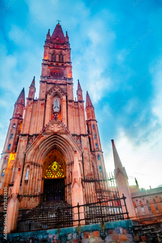 Zacatecas, Zacatecas Mexico, July 25 2023 temple of our lady of fatima ...