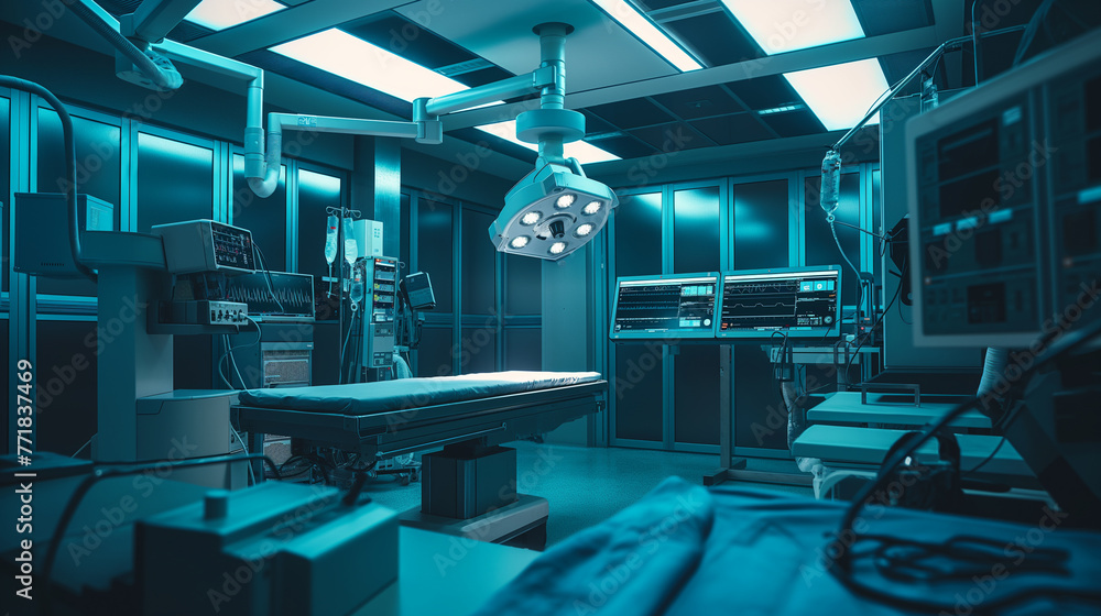 Aqua interior design transforms an empty operating room into a sleek ...