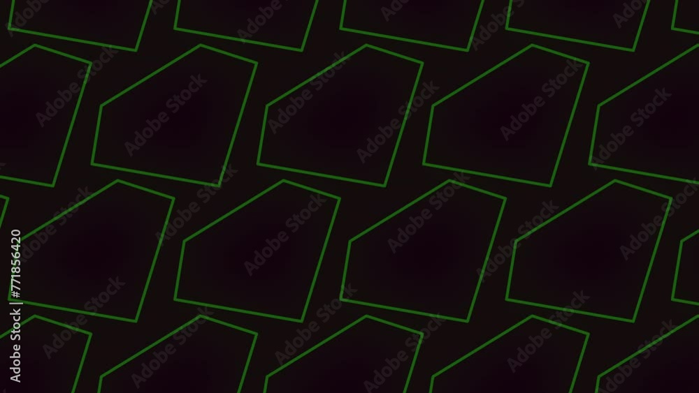 Vidéo Stock An intricate and visually appealing pattern of green lines ...