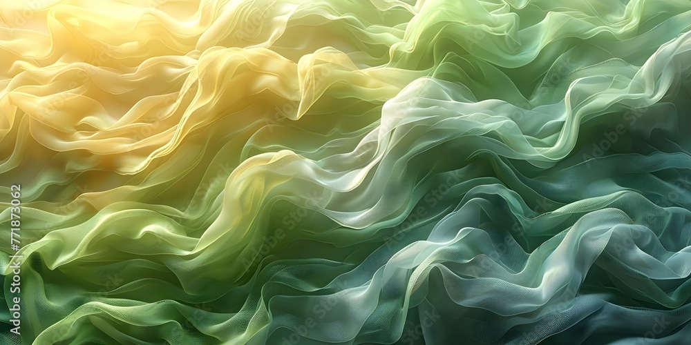 Colorful LGBTQ pride flag in gradient shades of green symbolizing ...