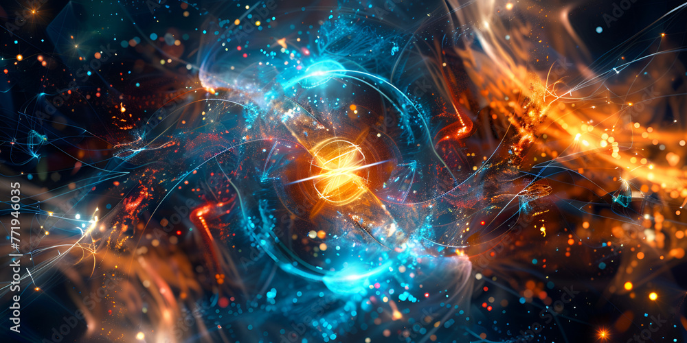 Position of Helium atom, momentum of electron,atomics particles around ...