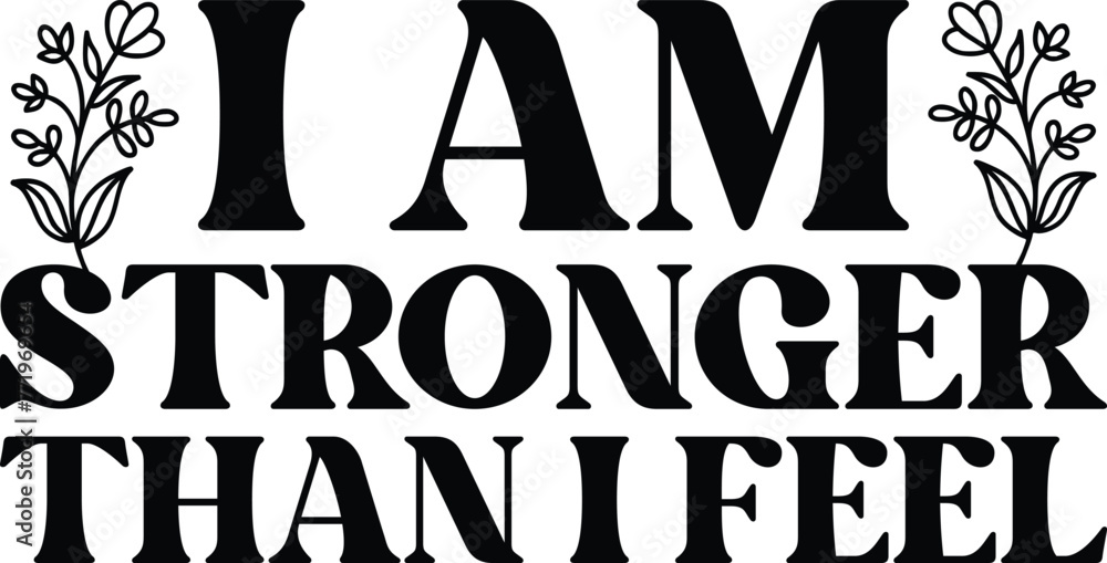 Retro I am stronger than i feel Svg, Retro Mental Health Svg, Mental ...