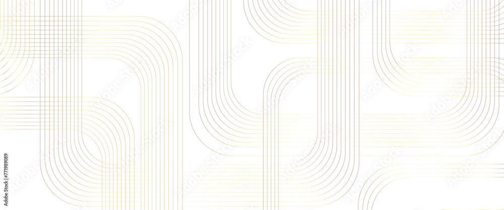 Vector gold geometric lines angles shapes in white and gold background ...
