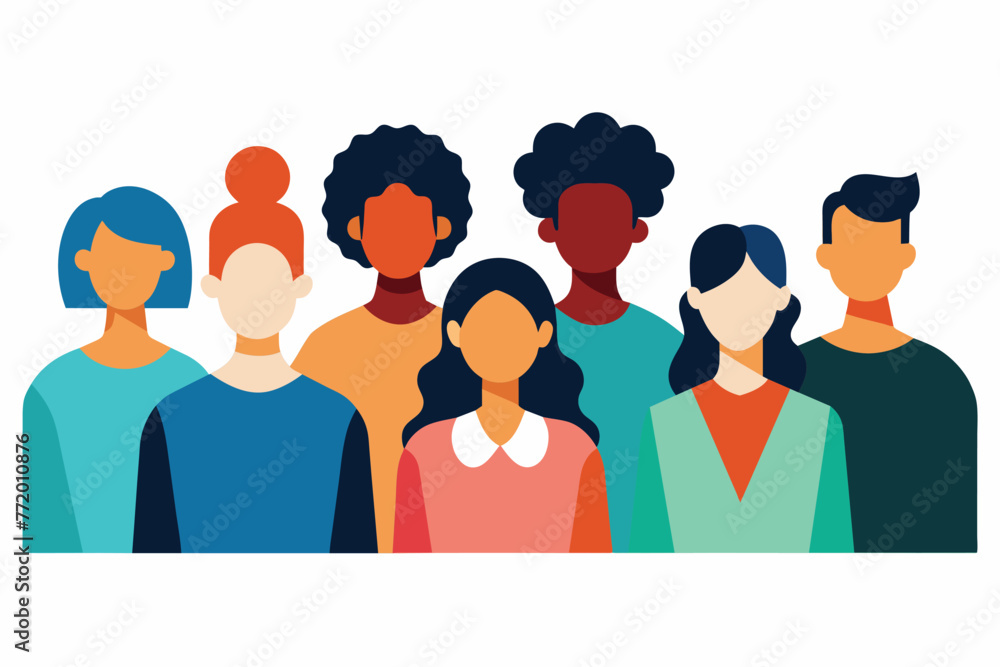 cross cultural, racial equality, multi ethical, diversity people. woman ...