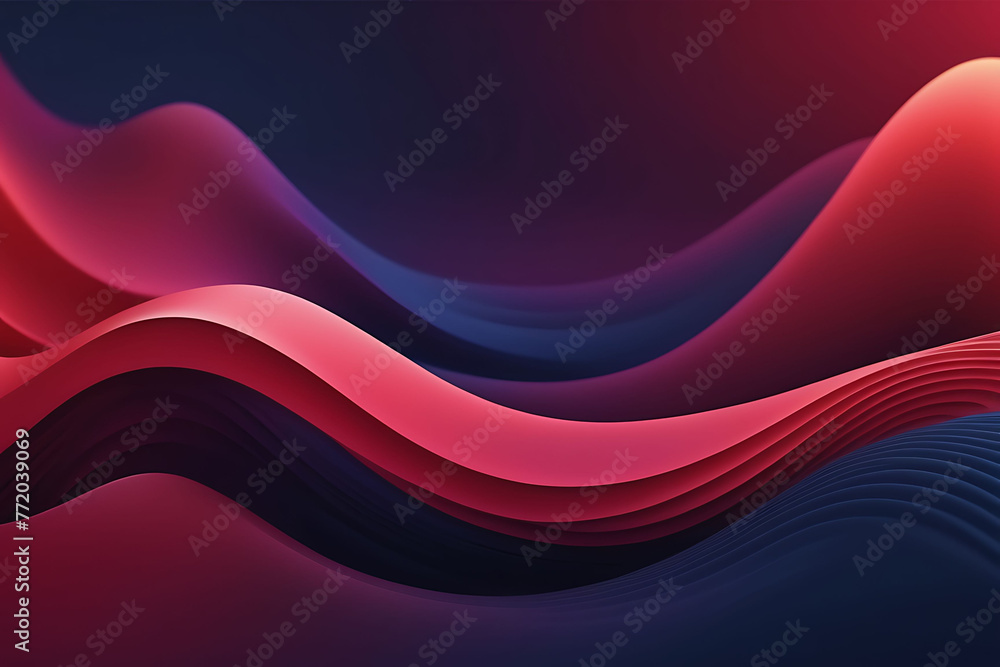 Fluidity in Motion: Maroon Mix Abstract Wavy Curves Background Stock ...