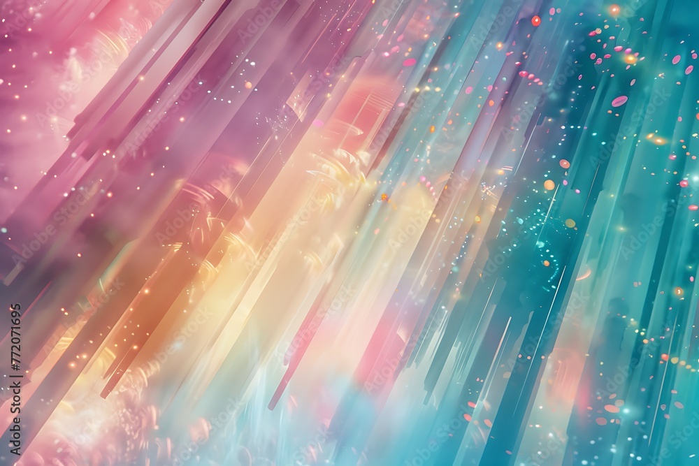 : A dreamscape of ethereal lights and patterns, creating a sense of ...