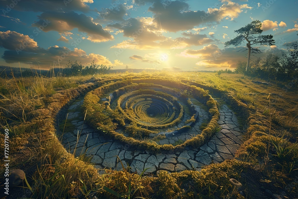 parallel dimension where time loops endlessly, trapping its inhabitants ...