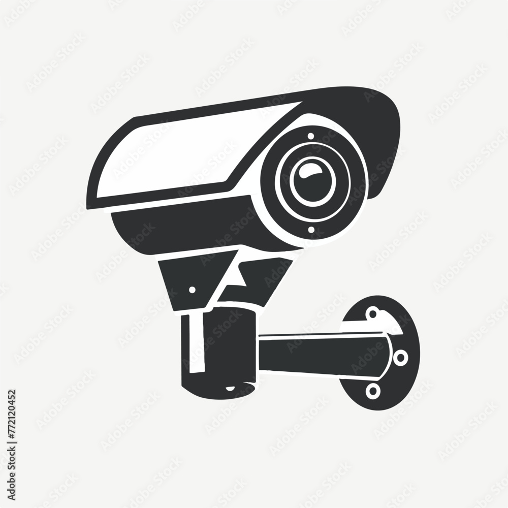 Cctv camera in cartoon, doodle style. Image for t-shirt, web, mobile ...