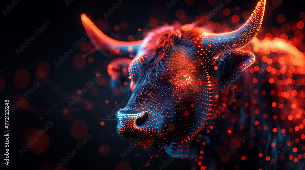 bull shape from the graphic point, Stock market trading, stock market ...