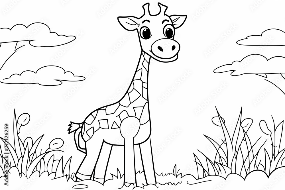 Coloring pages of savannah animals for children to print. Coloring for ...