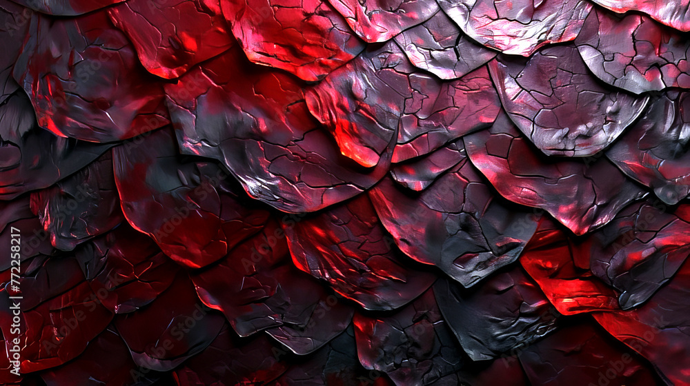 Extreme closeup of red dragon skin texture. Red grunge texture ...