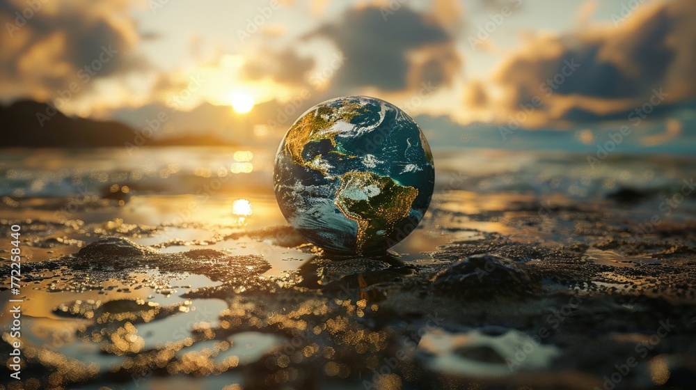 Climate Action Day infographic depicting climate change solutions on an ...