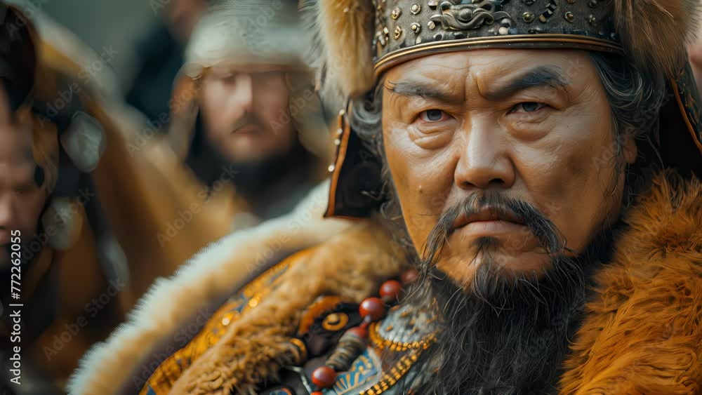 Vidéo Stock Kublai Khan was the founder and first emperor of the Mongol ...