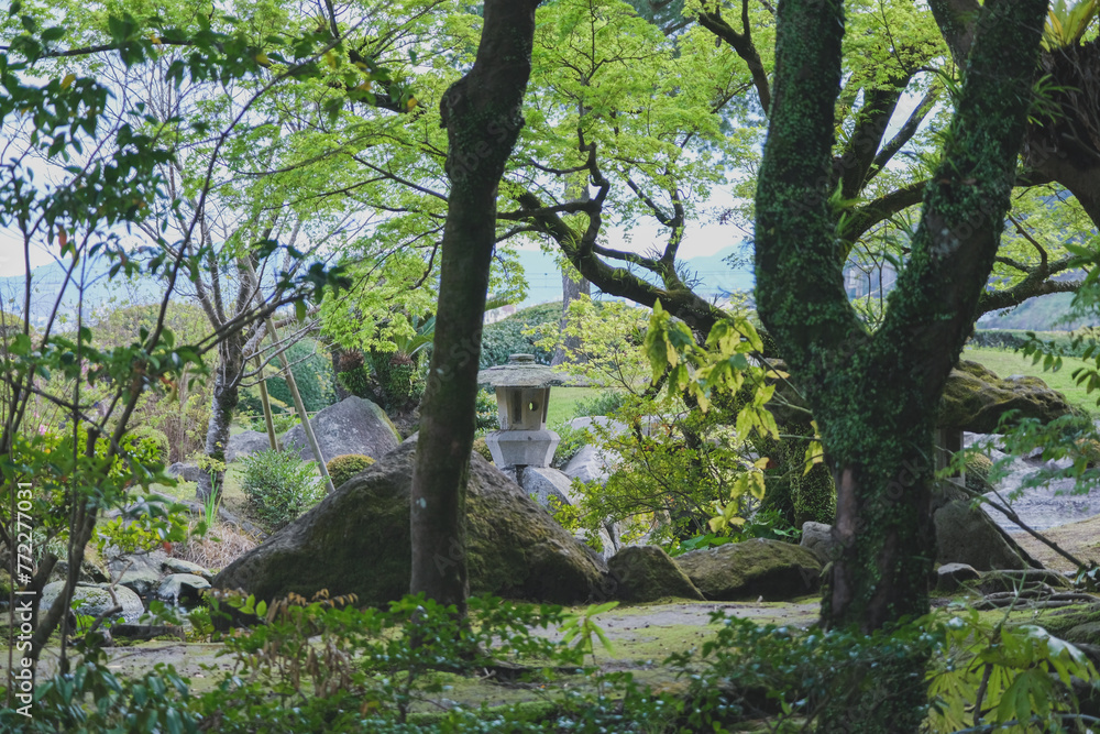 Sengan-en Japanese garden with former Shimazu clan residence in ...