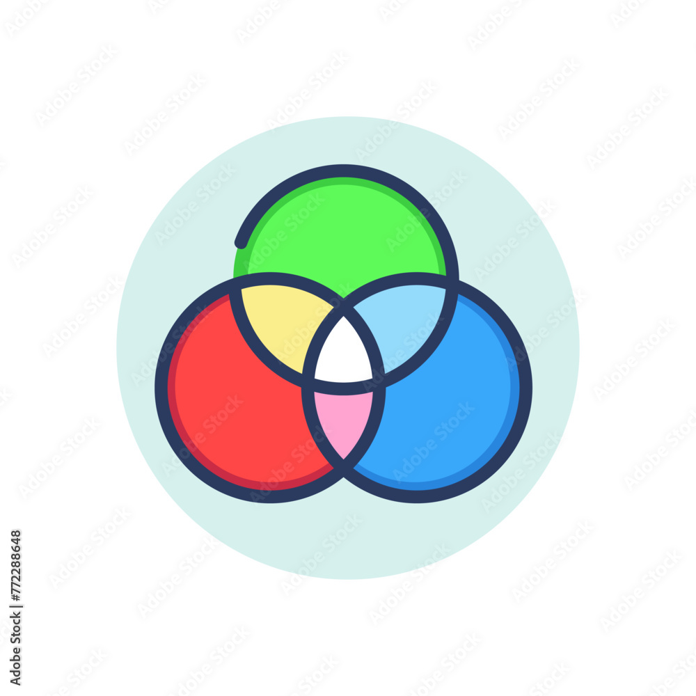 Auto correction filter thin line icon. Color, brightness, contrast ...