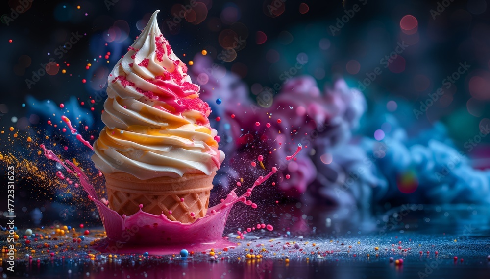 ice cream in large loads. coffee cream and chocolate perfect for a ...