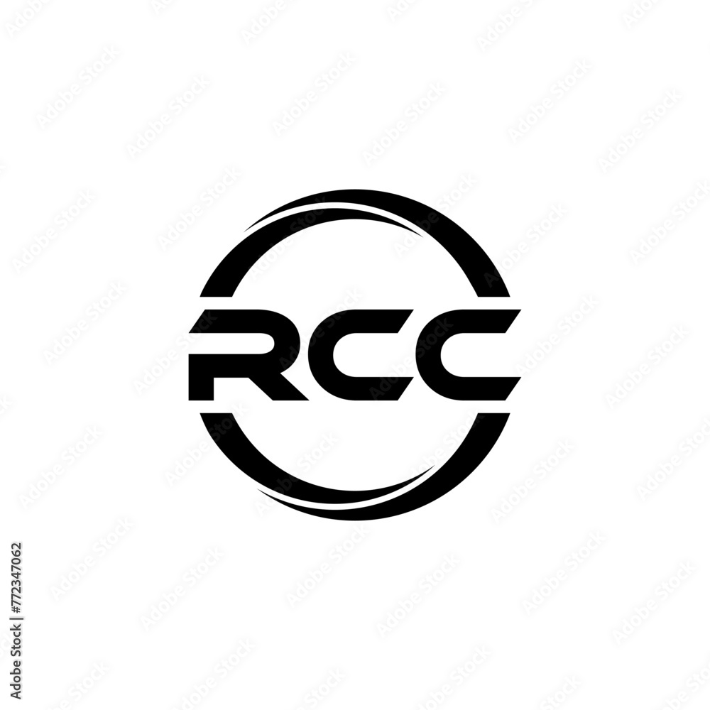RCC letter logo design in illustration. Vector logo, calligraphy ...