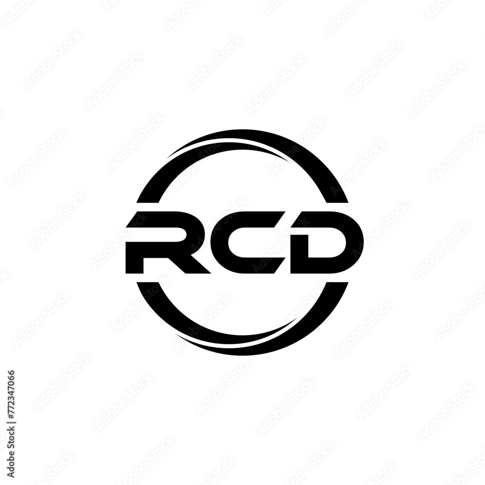 RCD letter logo design in illustration. Vector logo, calligraphy ...