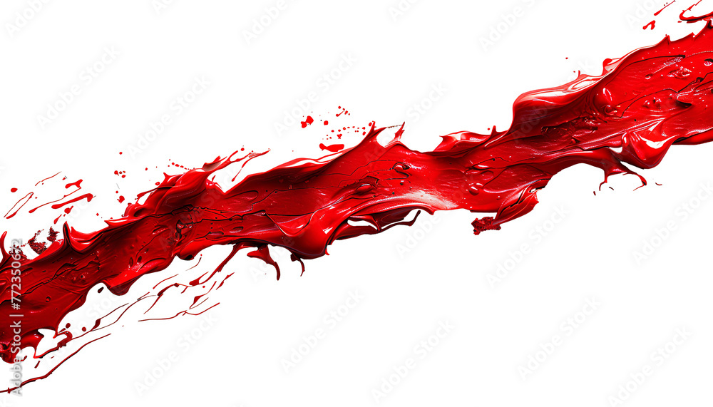 Red paint splash top view PNG. Red paint explosion all over isolated ...