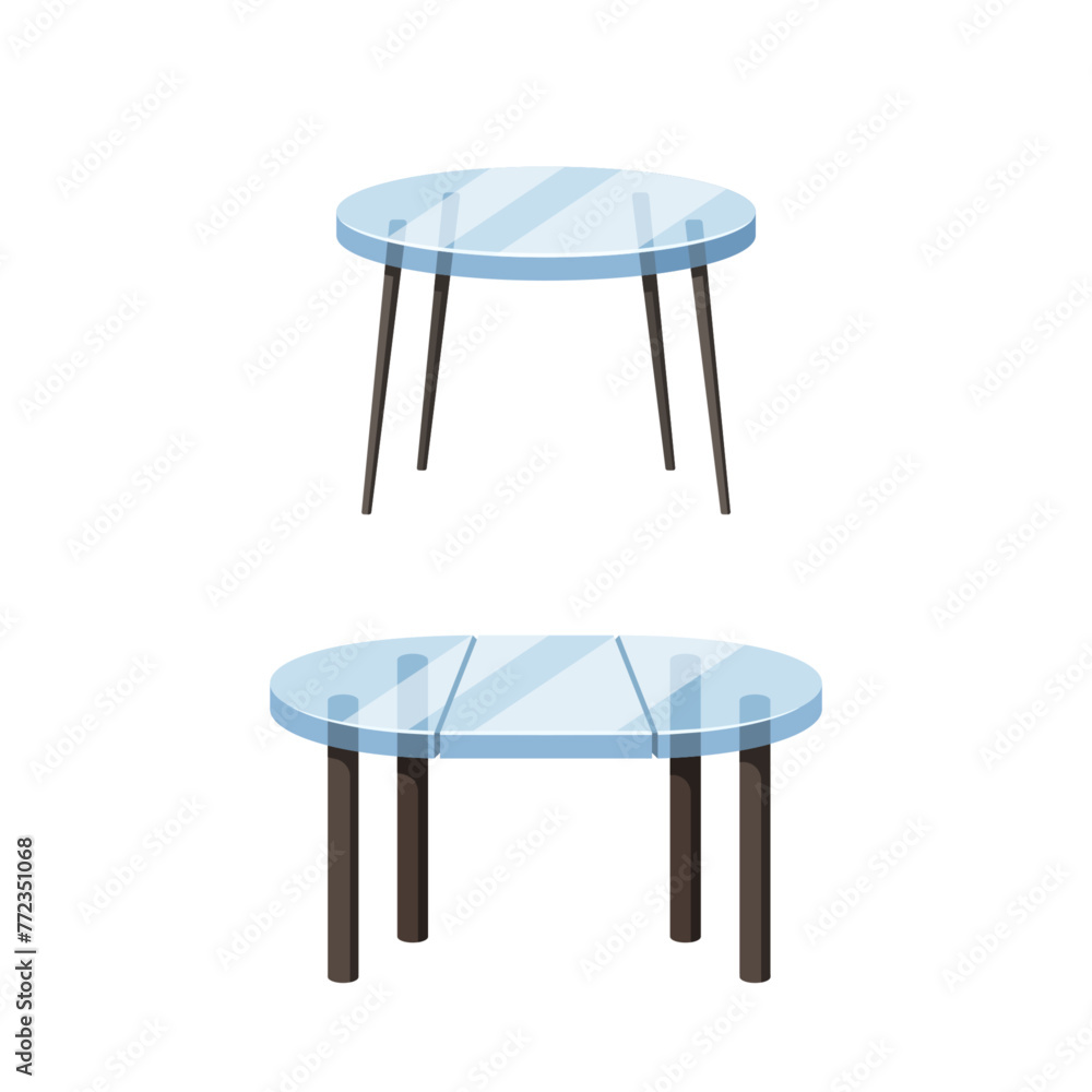 Round Glass Table Transformer Is A Versatile Furniture Piece That ...