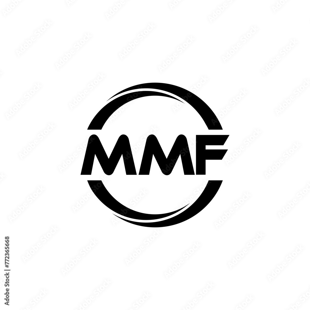 MMF letter logo design in illustration. Vector logo, calligraphy ...