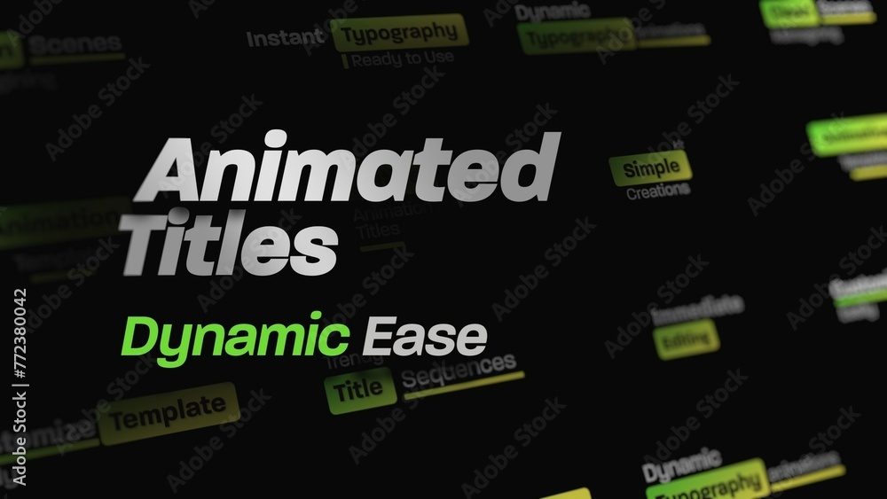 Dynamic Ease Text Animation Layouts Stock Template | Adobe Stock