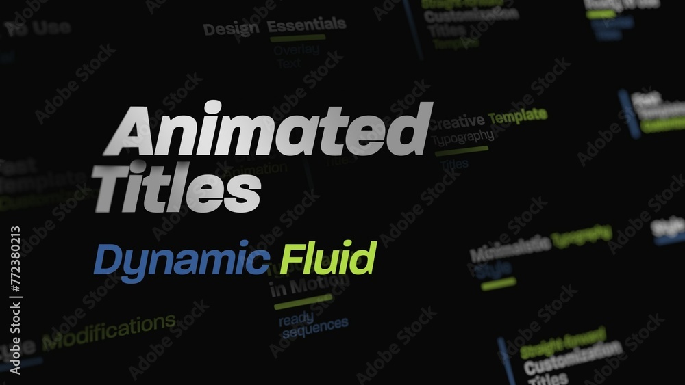 Dynamic Fluid Animated Text Layouts Stock Template | Adobe Stock