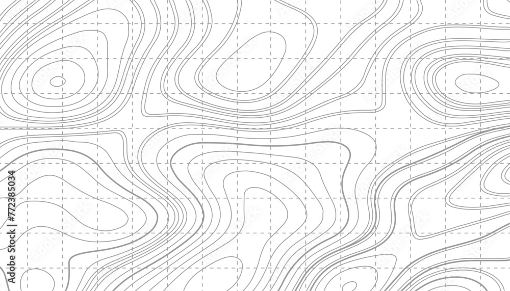 Topographic contour map. similar cartography illustration. Topography ...