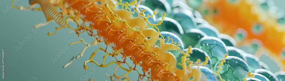 Interactive model of the cell membrane, depicting its selective ...