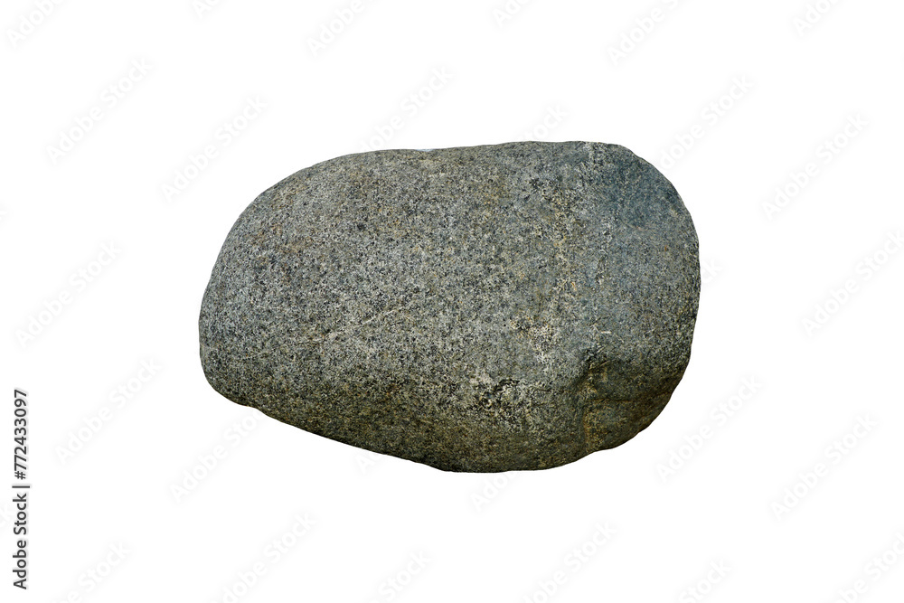 Granodiorite rock stone isolated on white background. Intrusive igneous ...