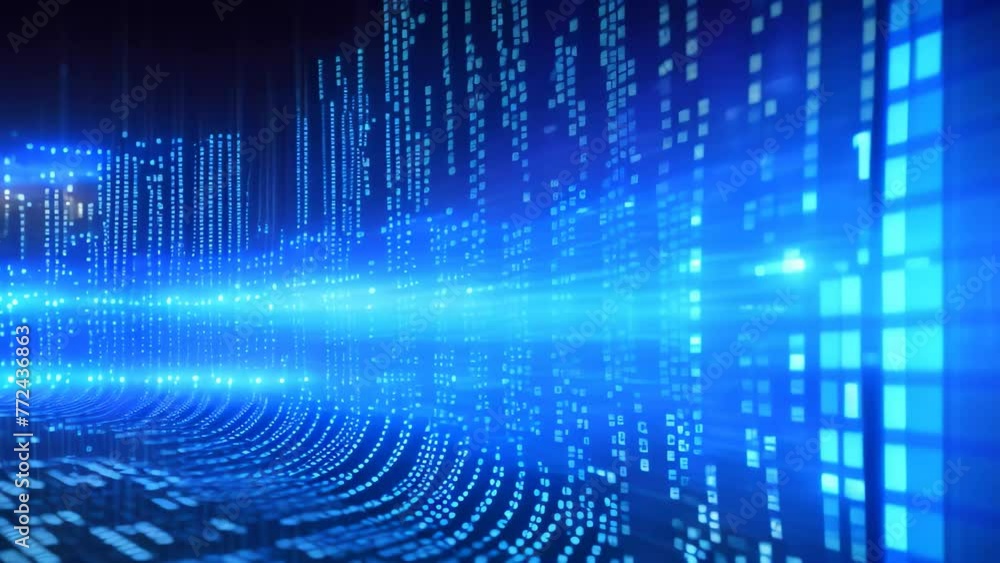 Blue and Black Background With Numbers, Digital Design for Math ...