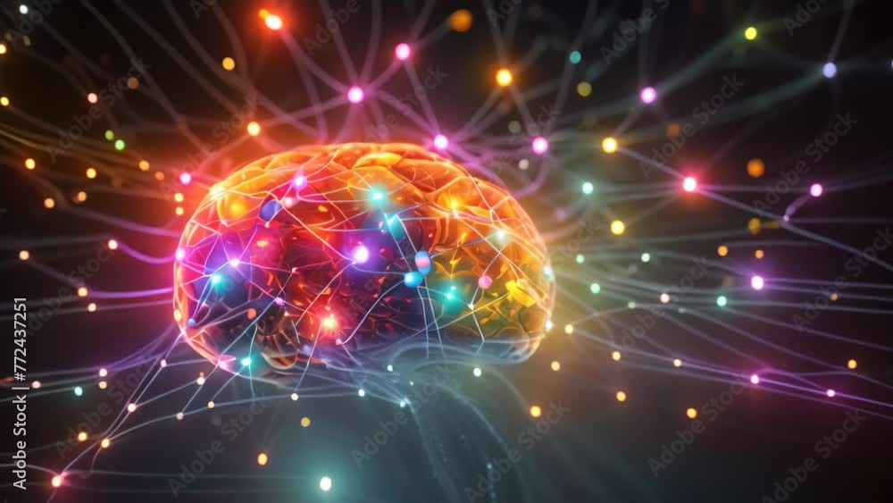 Computer Image Showing Human Brain, Structure and Function Revealed ...